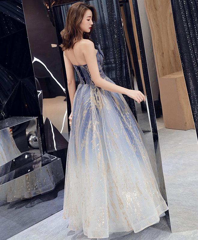 Beautiful Unique Style Tulle Long Party Dress, Long Formal Gowns 2019 ...