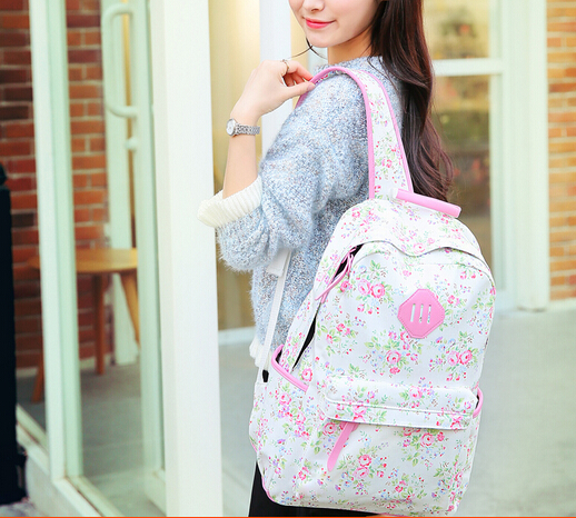Sweet Floral Print Backpack, Backpack For Girls on Luulla