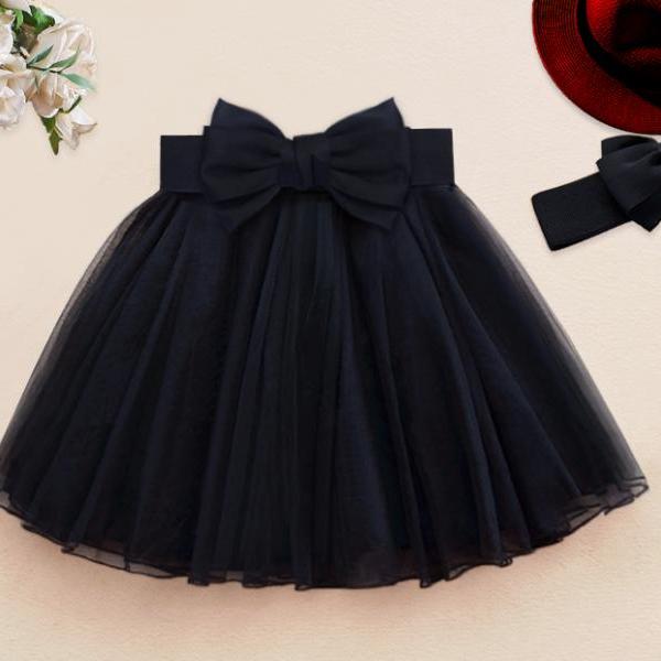 Cute Little Black Dress With Bow, Mini Tutu Dresses, High Quality ...