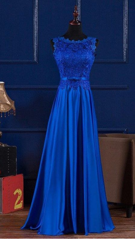 Dark Blue Prom Dress 2018, Formal Gowns, Prom Dress 2018, Party Dresses ...